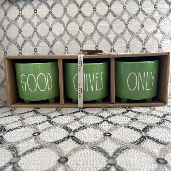 Rae Dunn | Accents | Rae Dunn Good Chives Only Planters | Poshmark